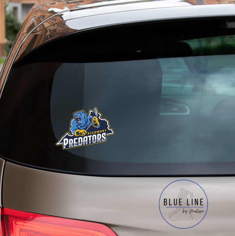 INVENTORY REDUCTION SALE! Piedmont Predators New Logo Car Decal – Blue ...